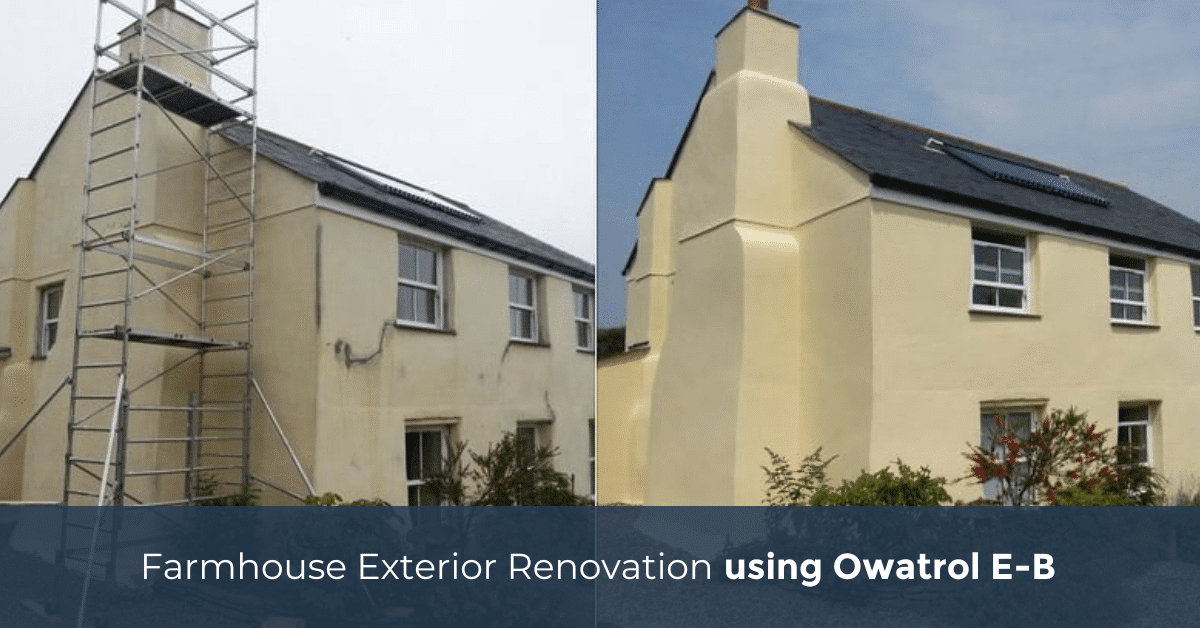 Farmhouse exterior renovation with Emulsa Bond | Owatrol Direct